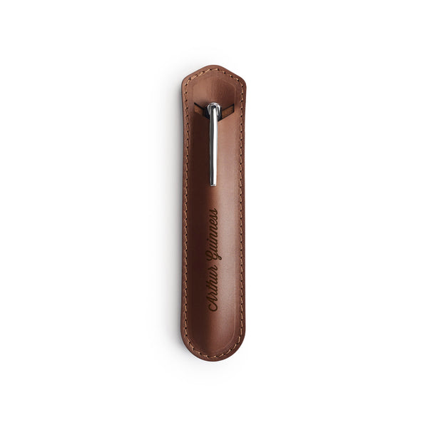 Leather Pen Sleeve with pen CarveOn
